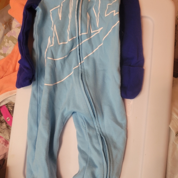 Nike | Pajamas | 3 Months Blue And White Nike Sleeper | Poshmark
